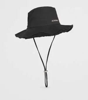 Jacquemus Artichaut Logo Bucket Hat - Black