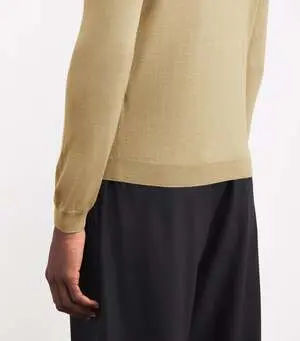 Giorgio Armani Crew-neck Cashmere Sweater - Beige