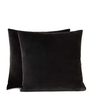 Frette Luxury Velvet Cushion Cover - Grey