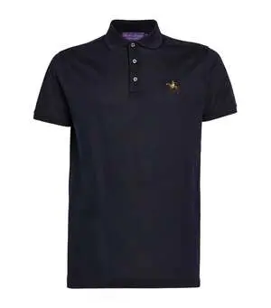Ralph Lauren Purple Label Embroidered Polos For Men