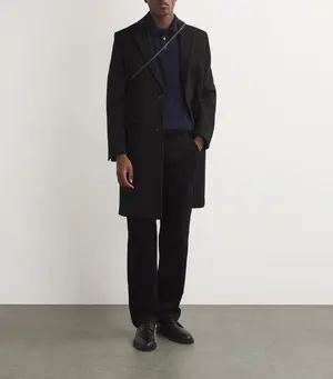 Harrods Cashmere Polo Shirt - Navy