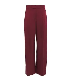 Simkhai Satin Wide-leg Trousers - Red
