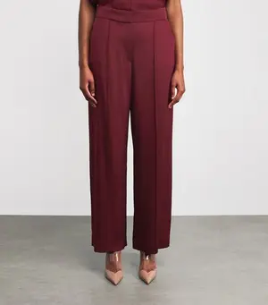 Simkhai Satin Wide-leg Trousers - Red