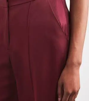 Simkhai Satin Wide-leg Trousers - Red
