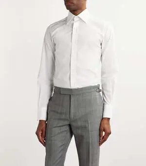 TOM FORD Cotton Poplin Shirt - White
