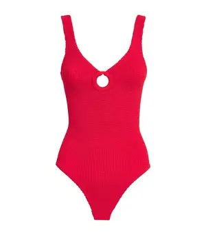 Hunza G Coverage Celine One-piece Swimsuit - Red