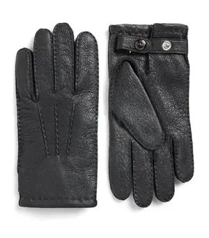 DENTS Hampton Leather Gloves - Black