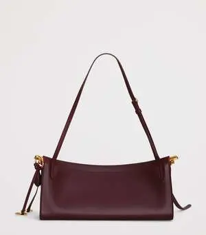 Alaïa Le Click East West Leather Shoulder Bag - Red