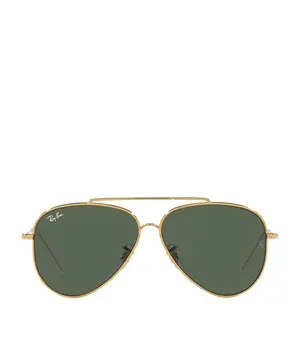 Ray-ban Aviator Sunglasses - Gold