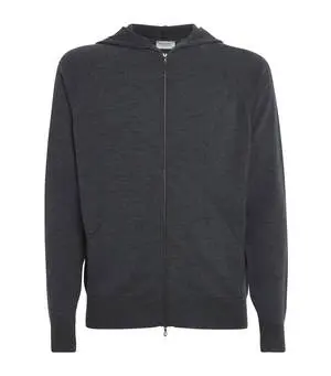 John Smedley Extra Fine Merino Wool Carty Zip-up Hoodie