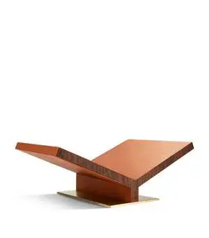Assouline Walnut-leather Classic Collector Bookstand