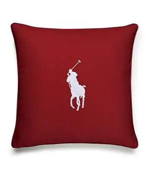 Ralph Lauren Pony Cushion Cover - Red