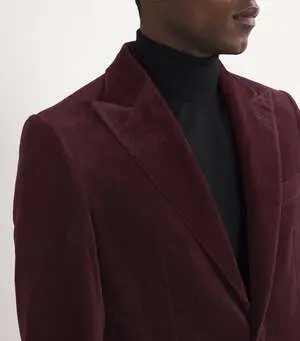 Brioni Velvet Single-breasted Blazer