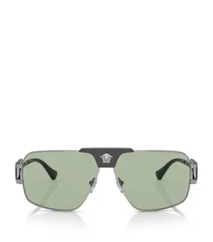 Versace Rectangle Sunglasses - Grey