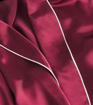 Harrods Silk Night Robe - Red