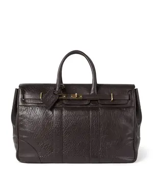 Brunello Cucinelli Leather Travel Bag - Brown