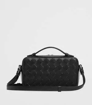 Bottega Veneta Leather Intrecciato Getaway Phone Pouch