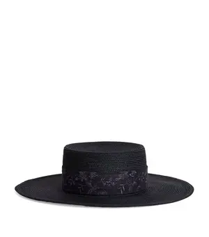 Eleventy Wide Brim Hat - Black
