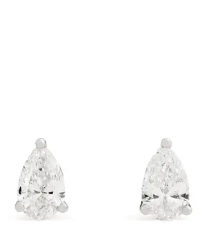 Harrods White Gold Earrings