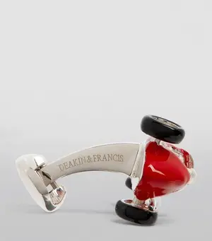 DEAKIN & FRANCIS Sterling Silver Racing Car Cufflinks