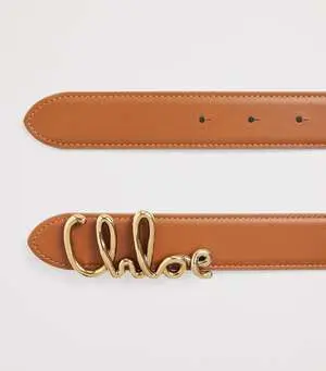 Chloé Iconic Calfskin Belt - Brown