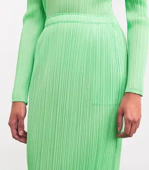 Issey Miyake Basics Midi Skirt - Green