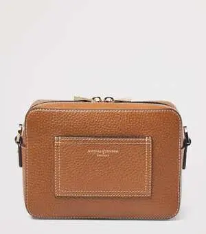ASPINAL OF LONDON Leather Camera Bag - Brown