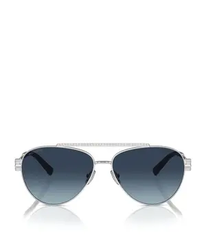 Tiffany & Co. Aviator Sunglasses - Silver