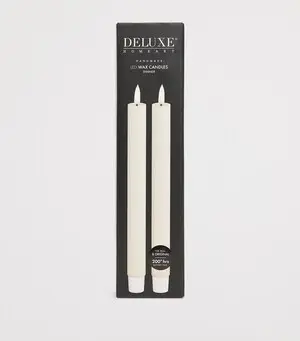 DELUXE HOMEART Wax Led Dinner Candles