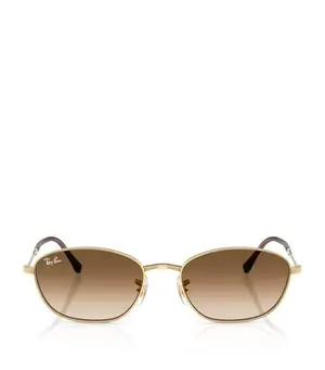 Ray-ban Irregular Sunglasses - Gold