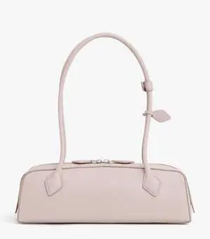 Alaïa Medium Le Teckel Shoulder Bag - Beige