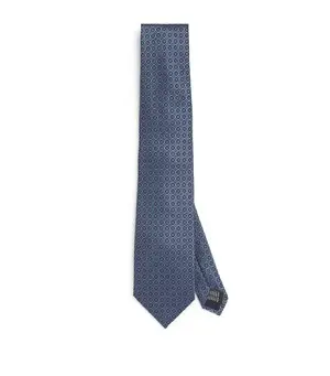 Pal Zileri Silk Jacquard Neck Tie - Blue