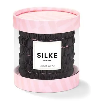 SILKE LONDON Mulberry Silk Hair Ties - Black
