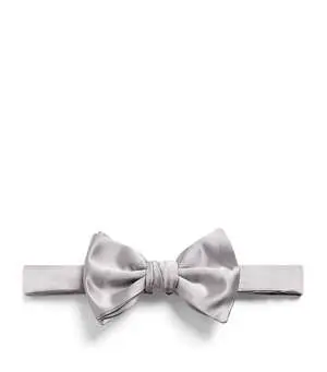 Emporio Armani Silk Bow Tie - Grey