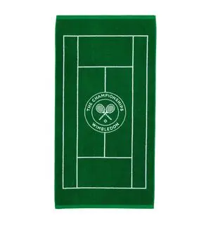 CHRISTY X Wimbledon Tennis Court Bath Towel - Green