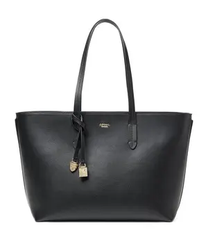ASPINAL OF LONDON Leather East West Tote Bag - Black