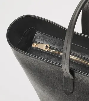 ASPINAL OF LONDON Leather East West Tote Bag - Black