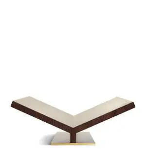 Assouline Walnut-leather Classic Collector Bookstand