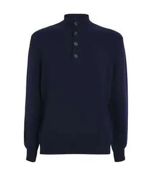 Harrods Cashmere Button-down Sweater