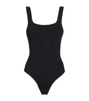 Hunza G Coverage Square-neck One-piece Swimsuit - Black