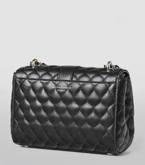 ASPINAL OF LONDON Leather Lottie Shoulder Bag - Black