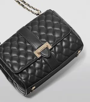 ASPINAL OF LONDON Leather Lottie Shoulder Bag - Black