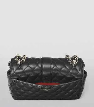 ASPINAL OF LONDON Leather Lottie Shoulder Bag - Black