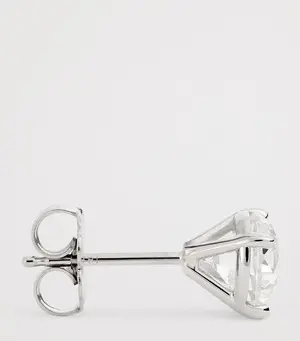 Harrods Gold And Diamond Stud Earrings