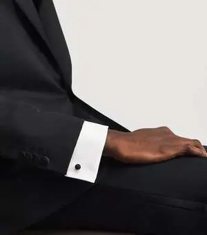 Giorgio Armani Sterling Silver Embellished Cufflinks