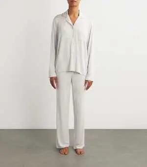 SKIMS Sleep Long-sleeve Pyjama Set - Grey
