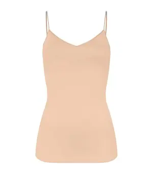 Hanro Cotton Seamless Padded Camisole - Nude