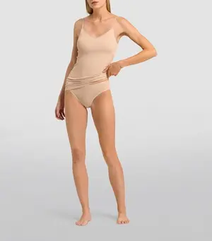 Hanro Cotton Seamless Padded Camisole - Nude