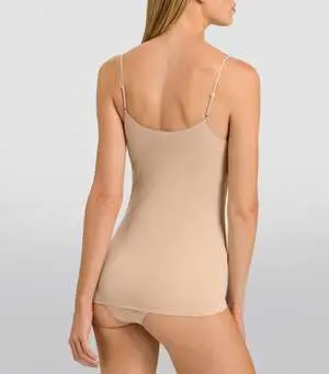 Hanro Cotton Seamless Padded Camisole - Nude