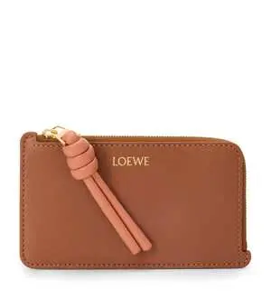 Loewe Leather Knot Card Holder - Brown